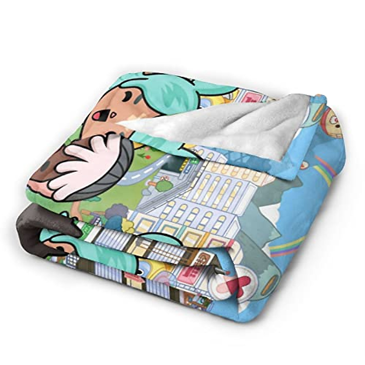 Ultra Soft Micro Fleece Blanket Throw Fuzzy Lightweight Hypoallergenic Plush Fashion Print Blanket