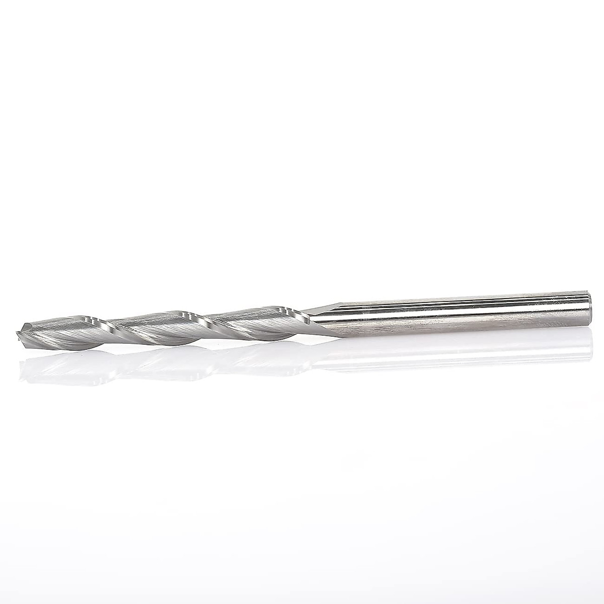 Sinoprotools Spiral Router Bits Up-Cut 1/4" Shank, 1/4" Dia, 2" Cutting Height, 4 Inch Extra Long CNC Router Bit, Solid Carbide CNC Bits End Mill, for Wood Cut, Carving