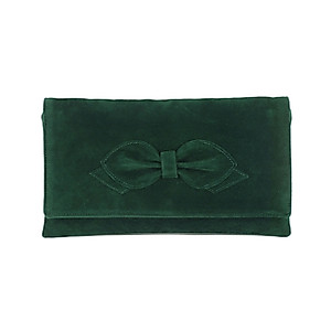 LONI Gorgeous Faux Suede Envelop Style Bridal Wedding Evening Clutch Party Purse Hand Bag