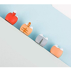 Booluee Cute 3D Animal Butt Bookmarks Cat Corgi Fox Hamster Book Markers Page Markers for Kids Adults Book Lovers School Library Office Home Use (Hamster+Cat+Corgi+Fox)