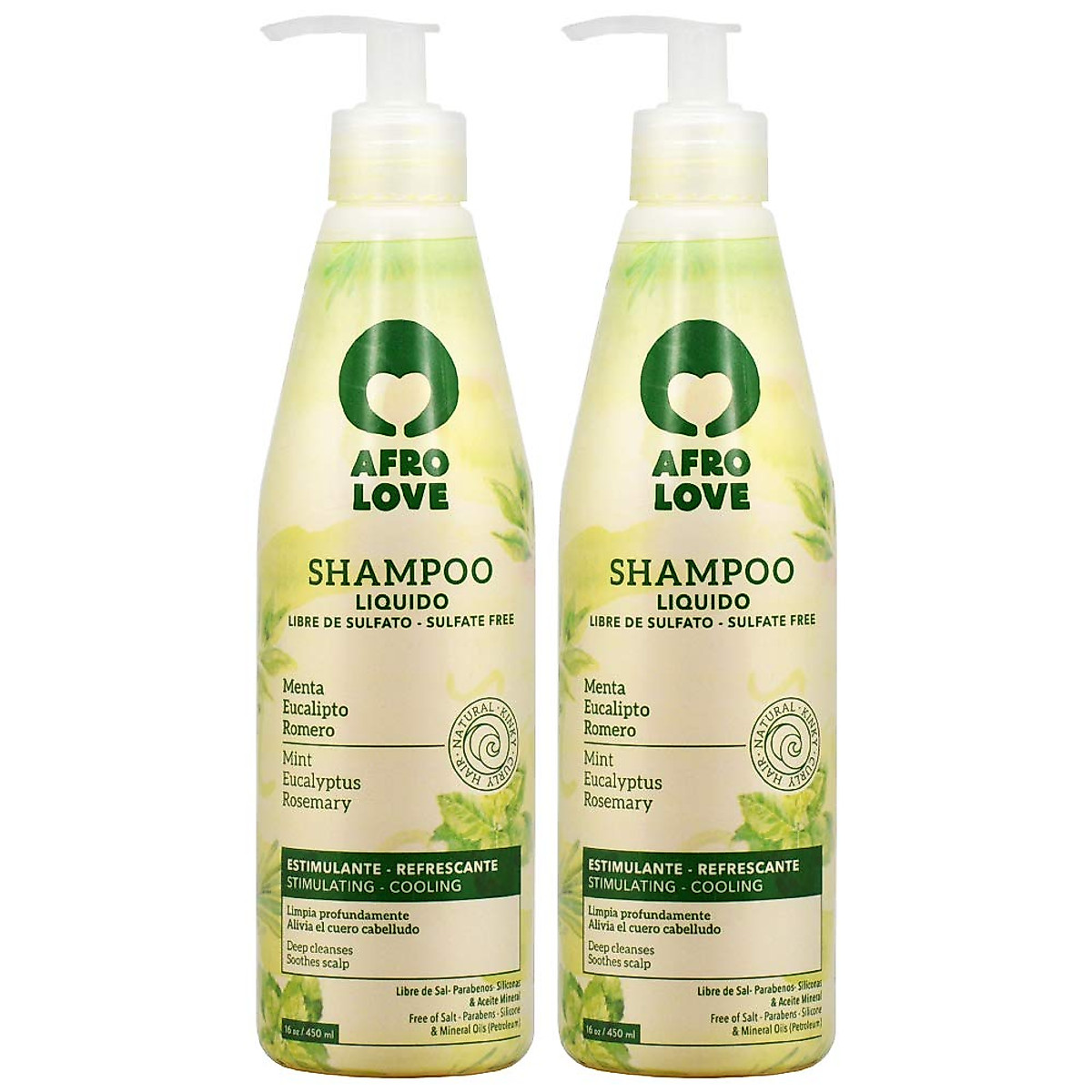 Afro Love Shampoo 16oz (Pack of 2)