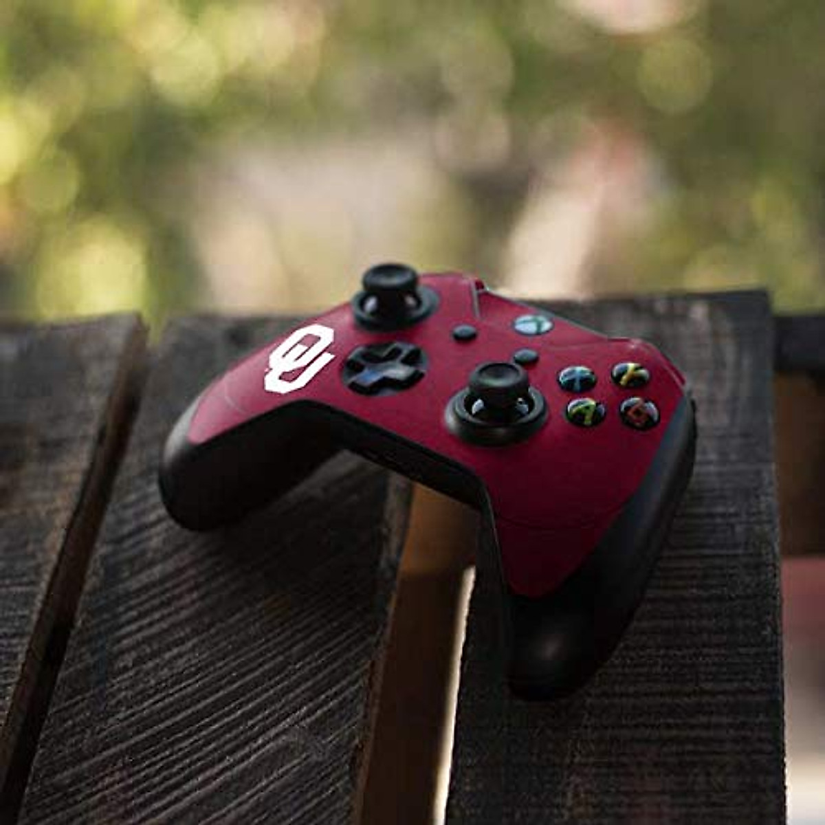 Skinit Decal Gaming Skin compatible with Xbox One Elite Controller - Officially Licensed College Oklahoma Sooners Red Design
