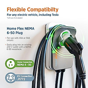 ChargePoint Home Flex Level 2 EV Charger, NEMA 6-50 Outlet 240V EV Charge Station, Electric Vehicle Charging Equipment Compatible with All EV Models