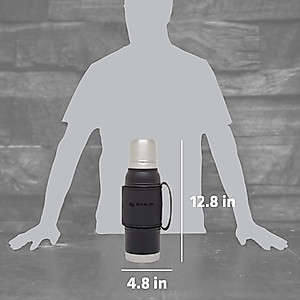 Stanley Quadvac Thermal Insulated Wide Mouth Bottle- BPA-Free 18/8 Stainless Steel Thermos for Cold & Hot Beverages – Keeps Liquid Hot or Cold for Up to 24 Hours