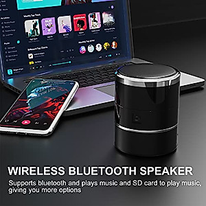 Spy Camera Hidden Camera Bluetooth Speaker with 32GB SD Card,WiFi 1080P Wireless Mini Hidden Nanny Cam Secret Spy Camera,180° Rotating Lens,Video Recording,App Live Stream,Motion Detection Alert
