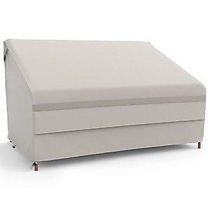 MR. COVER 3-Seater Outdoor Couch Cover Waterproof, 80 Inch Outdoor Furniture Covers For Winter, Large Air Vents, UV-Resistant & Heavy Duty Material, Beige