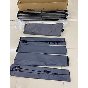 COBIZI 10x15 Pop Up Canopy with 4 Sidewall(Dark Blue)