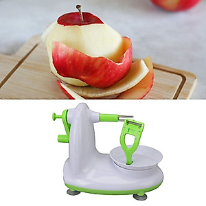 Peeler, Easy Hand Crank Multi Function Fast Peeling ABS Pear Peeler for Fruits, Apples, Potatoes (Ordinary Type)