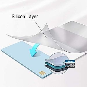 ALZIP MAT Eco Silion Urban, Folding Baby Play Mat Eco-Friendly Non-Toxic Non-Slip Reversible Waterproof (SG (95x55 inch), Grey Pink)