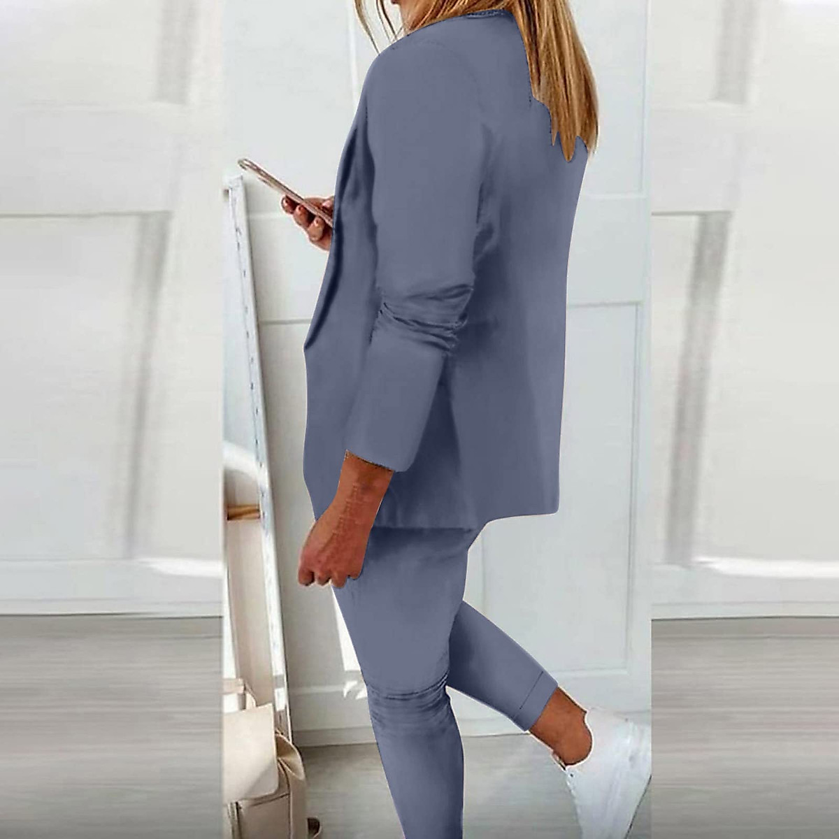 Pants Suits for Women Dressy Business Casual Outfits Blazer Sets Pant Suits 2 Piece Set Work Outfits Office Clothing