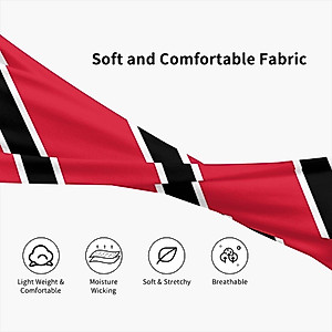 Trinidad and Tobago Sports Headbands Unisex Yoga Non-Slip Quick-Drying Workout Hairband