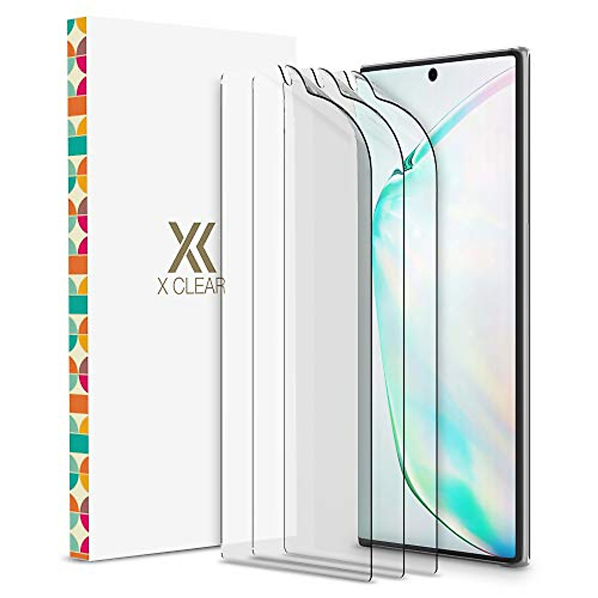XClear 3 Pack Screen Protector Designed for Galaxy Note 10 (2019) [Case Friendly] TPU Film Anti-Scratch HD Protector Compatible with Samsung Galaxy Note10 - Pack of 3