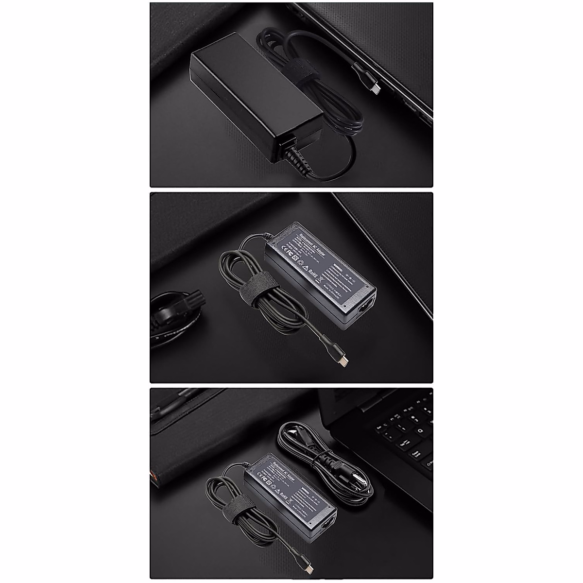 65W Laptop Charger USB C for Lenovo/Dell/HP/Samsung/Acer/ASUS/Google Chromebook Razer Blade Stealth ADLX65YDC2A LA65NM190 Elite x2 Type C Charger