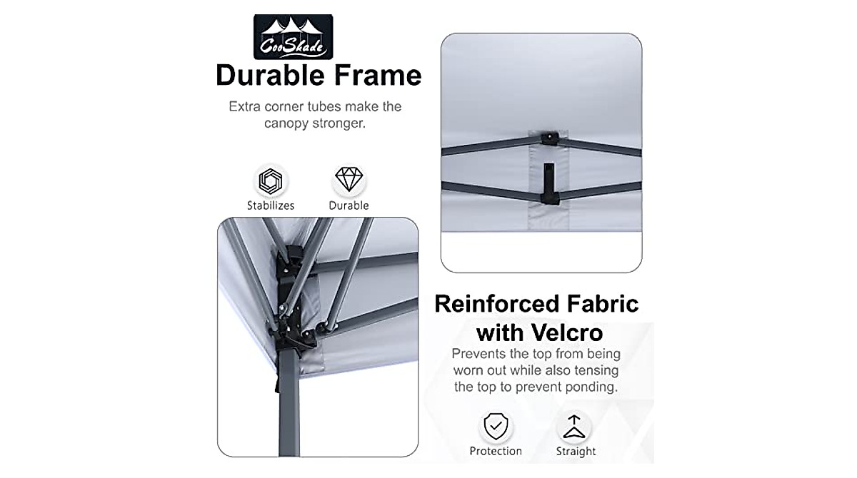COOSHADE 12x12Ft Pop Up Canopy Tent - Easy Setup & UV Protection