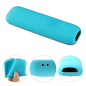 [Nightglow Blue] Case for Roku Express Remote, Akwox Light Weight [Anti Slip] Shock Proof Silicone Cover for Roku Express/Roku Premiere RC68/RC69/RC108/RC112 Standard IR Remote [Lanyard Included]