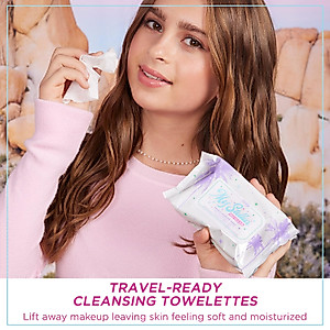 Petite 'n Pretty My Stellar Micellar Makeup Remover Wipes - Cleansing Face Wipes Soaked in Micellar Water - Clean & Non-Toxic, Made in USA - 2 Pack (60 wipes)