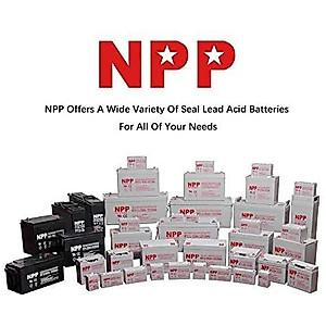 NPP HR12390W FR (2Pcs), 12Volt 2340W 390Watts/Cell AGM Sealed Lead Acid Rechargeable High Rate Battery, Replace 12V 120Ah for Off Grid UPS, Solar Power, RV, Marine，Boat，Golf Cart Battery