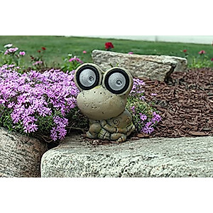 ReLIVE 7 Inch Solar Garden Helper Statue Light - Turtle