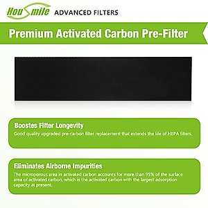 Replacement Filter C Compatible with G-Guardian AC5000 AC5000E AC5250PT AC5350B AC5350W AC5300B Air Purifiers. 3-in-1 True HEPA High Filtration Air Purifier Filter, 2 Pcs