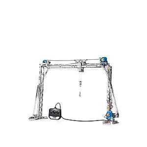 Eitech Exclusive Series Deluxe Motorized Crane Construction Kit, Intro to Engineering and STEM Learning, Steel