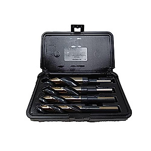 Norseman by Viking Drill and Tool 26443 4 Piece 9/16 in. to 1 in. Heavy Duty Black and Gold Vortex 1/2 in. Shank Set