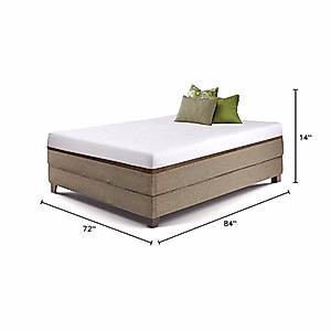 Live and Sleep Ultra 14 Inch Gel Memory Foam Mattress in A Box - Medium Balanced, Cool Bed in A Box, Certipur Certified - Advanced Body Support - Cal King Size