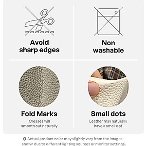 Carrotez Tissue Box Cover, [Refined] Modern PU Leather Rectangular Tissue Box Holder - Decorative Holder/Organizer for Bathroom Vanity Countertop, Night Stands, Office Desk 9.5"X5"X5" - White