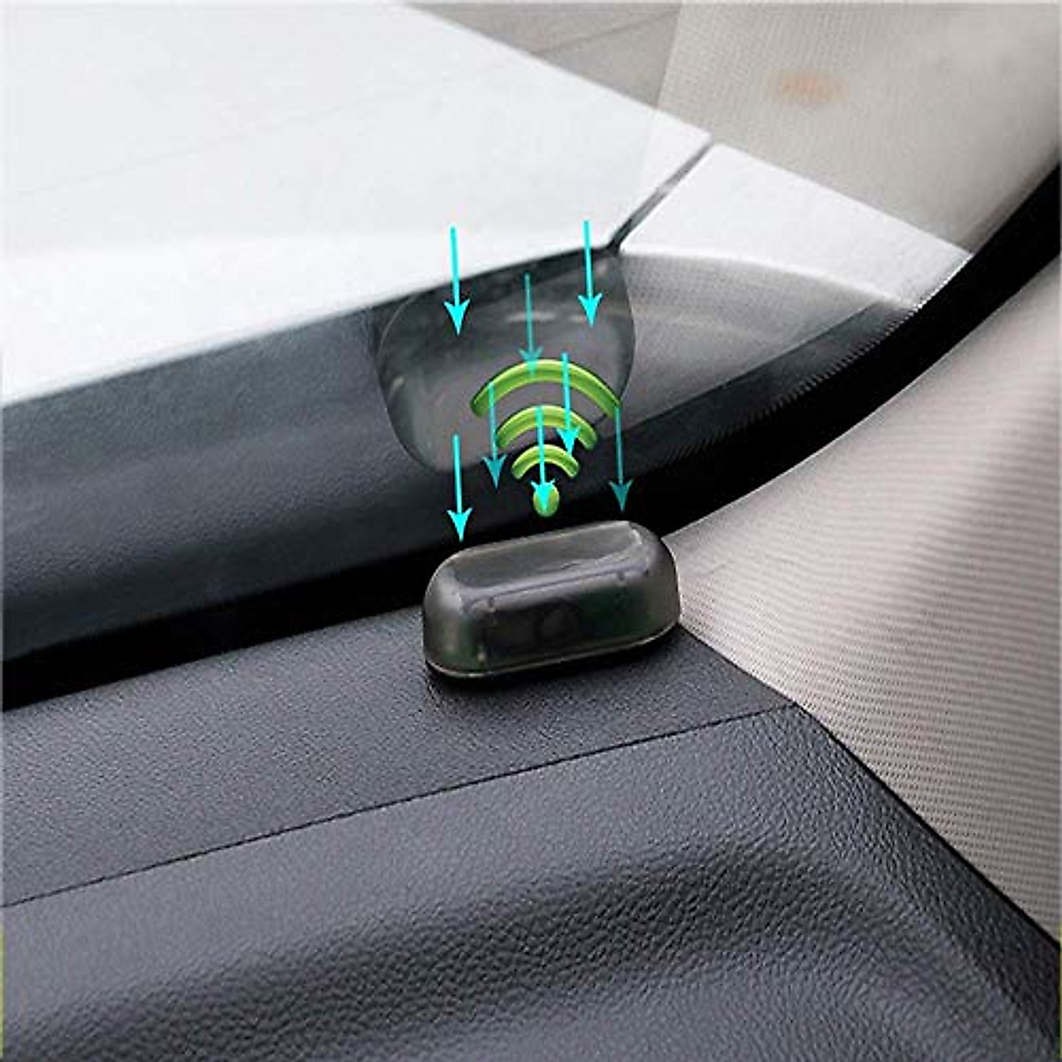 Paddsun Solar Power Car Alarm Red LED Light Anti-Theft Flash Blinking Lamp Veihicle Anti-Theft Alarm Warning System, Red