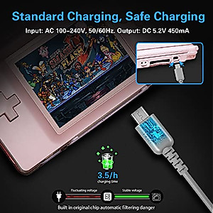 DS Lite Charger Kit,FIOTOK Ds Lite Stylus Pen Replacement for Nintendo DS Lite Systems,AC Adapter Charger Compatible with Nintendo DS Lite Power Adapter Fast Charging Portable Charger (100-240v)