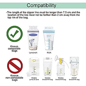 Maymom Breastmilk Storage Bag Adapters Compatible with Spectra S1, S2 Pumps ; 2 Duckbill Valves Included; Clear BPA Free Material; Boiling Water OK; Do Not Use Microwave or Steamer Bag to Sanitize