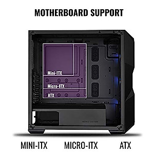 Cooler Master MasterBox TD500 Mesh Airflow ATX Mid-Tower with Polygonal Mesh Front Panel, Crystalline Tempered Glass, E-ATX up to 10.5", Three 120mm ARGB Lighting Fans