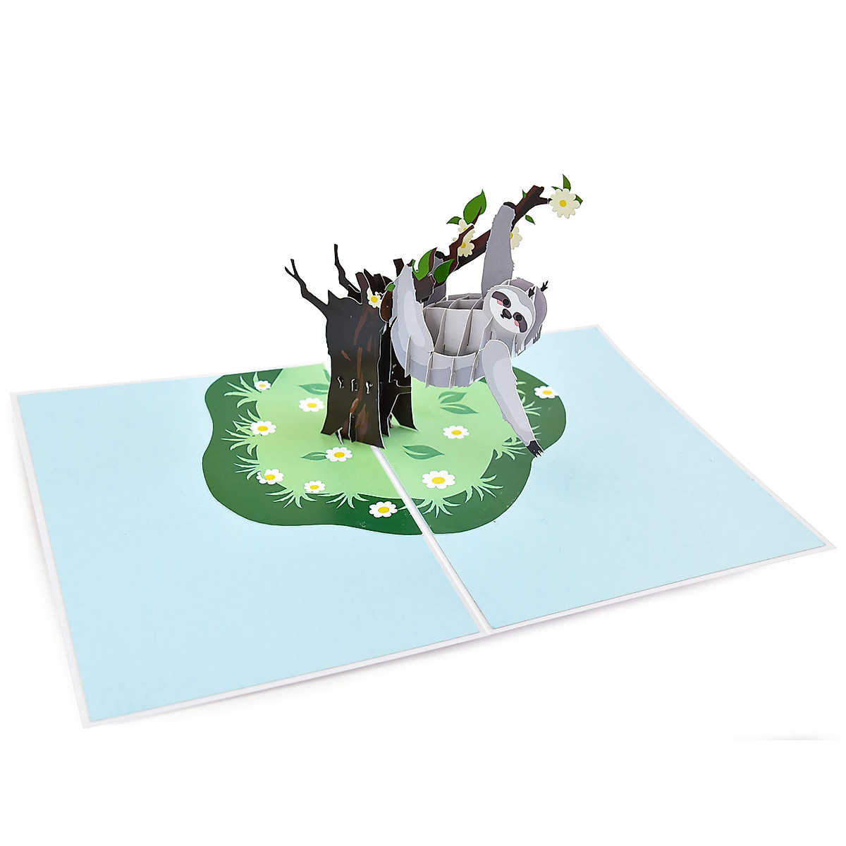 Sloth 3D Pop Up Card, Birthday Card, Lazy Day Card, Animal Lover Card, Retirement Card, Kids Party Card