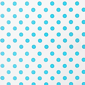 MR FIVE Blue Polka Dot Baby Shower Tissue Paper Bulk,20" x 28",Blue Gift Wrapping Tissue Paper for Gift Bags,Baby Shower Tissue Paper for Boy,30 Sheets