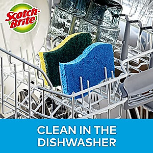 Scotch-Brite Non-Scratch Scrub Sponges, 9 Pack + Scotch-Brite Heavy Duty Scrub Sponges, 9 Pack for Stuck-on Mess, Dishes and Cleaning The Kitchen
