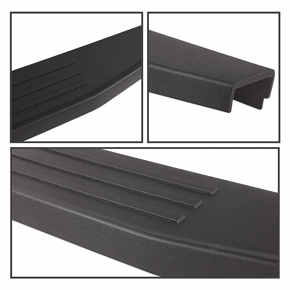 PIT66 Tailgate Moulding Cap, Compatible with Ford F-150 2015-2020 Moulding Protector (Not Fit Flex Step), Rear Spoiler Top