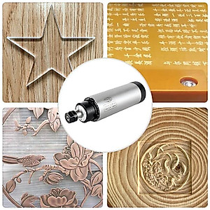 CNC Spindle Motor Kits, 110V 800W 0.8KW Air Cooled Spindle CNC Spindle +110V 0.75KW VFD+Φ65mm Clamp Mount +Collet Set ER11+ Drill bits+ Wires+ Wrenches for CNC Router Machine
