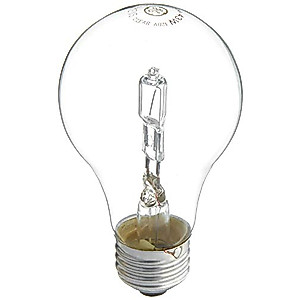 GE Lighting 043168787963 78796 43 Watt Clear A19 Halogen Light Pack of 3 (Each 2 Bulbs), 6 Count (Pack of 1)