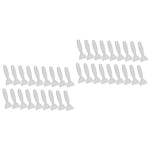 Vaguelly 40 Pcs Refrigerator Deicer Cleaning Tool Freezer Frost Shovel ice Breaker Shovel Plastic Scraper Tool Tools for deicing Tool Fridge ice Removal Shovel ice Removal Scoop White