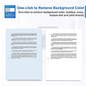 Document Camera for Teachers Scanner Portable HD Real-time Projector USB Portable for Office Computers Laptop with Multifunction A4 Format, OCR Multi-Language Recognition, LED Light(Soft Base)