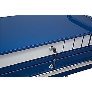 Sunex 8013ABL Sunex 8013ABL Service Cart with Locking Top and Drawer, Blue
