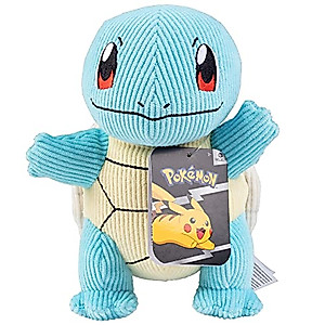 Pokémon 8" Squirtle Corduroy Plush - Officially Licensed - Quality & Soft Stuffed Animal Toy - Limited Edition - Add Squirtle to Your Collection! - Great Gift for Kids, Boys, Girls & Fans of Pokemon