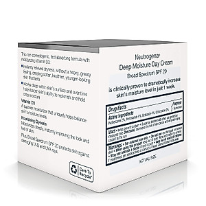 Neutrogena Deep Moisture Day Cream SPF 20, 2.25 Ounce