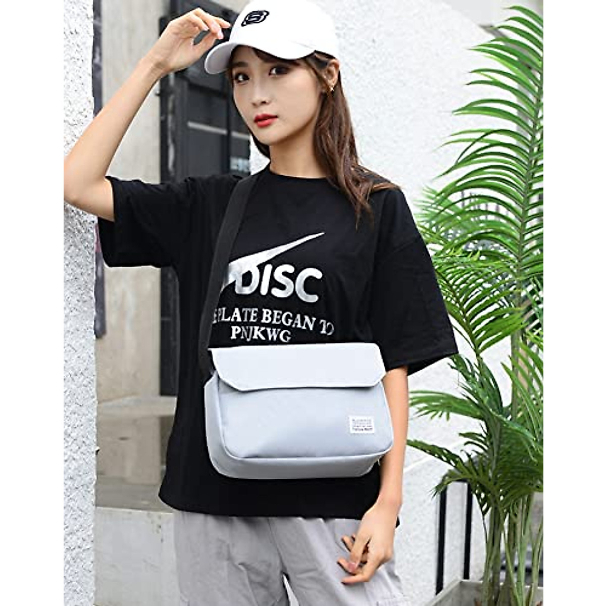 Unisex Tote Bag Cute Canvas Shoulder Bag Women Crossbody Handbags Purse Casual Work Bag