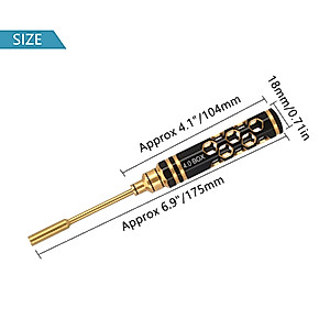 INJORA 4 PCs RC Hex Nut Screw Driver Set, 4.0mm 5.5mm 7.0mm 8.0mm Hexagon Head Nut Screwdriver Wrenches, Socket Driver, RC Car Repair Tool Kit for RC Model Car Boat Helicopter