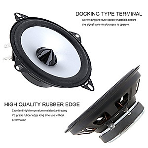 2pcs 4 Inch 60W 2 Way Car Coaxial Vehicle Door Auto Audio Music Stereo Full Range Frequency HiFi Speakers