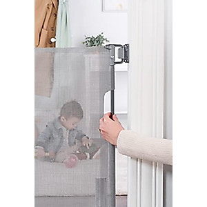 Regalo Retractable Baby Gate, Expands up to 50" Wide, Includes Wall Mounts
