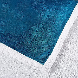 Rose Home Fashion Throw Blankets Gifts for Women Birthday Gifts for Women Sherpa Blanket Couch Blanket (50" X 60" Throw, Teal)