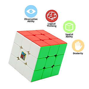 ZCUBE Moyu RS3M 3x3 Magnetic Speed Cube Stickerless Magic Cube M Puzzle Cube Fast Smooth Turning 3x3x3 Cube