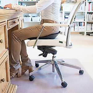 BackJoy Plus TEMPUR Posture Seat | Ergonomic Pressure Relief, Hip & Pelvic Support to Improve Posture | TEMPUR Comfort Foam | Home, Office Chair, Car Seat | Fits M - XL HIPS