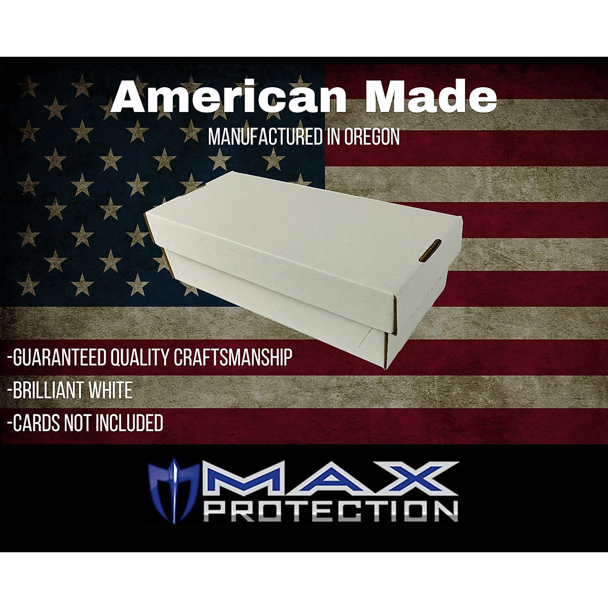 (5) Shoe 2 Row Storage Box (1600 Ct.) - Cardboard Storage Boxes - Baseball, Football, Basketball, Hockey, Nascar, Sportscards, Gaming & Trading Cards Collecting Supplies by MAX PRO